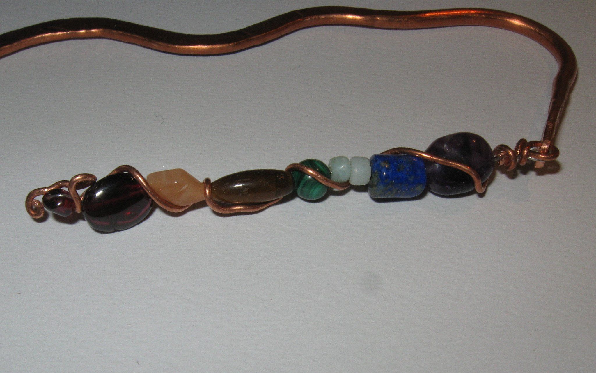 Hand forged Copper Bookmarks with stones & Herkimer diamonds – Of Coins ...
